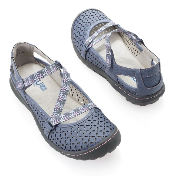 JBU | Shoes | Jbu By Jambu Karen Flower Detailed Memory Foam Sandals 85 ...